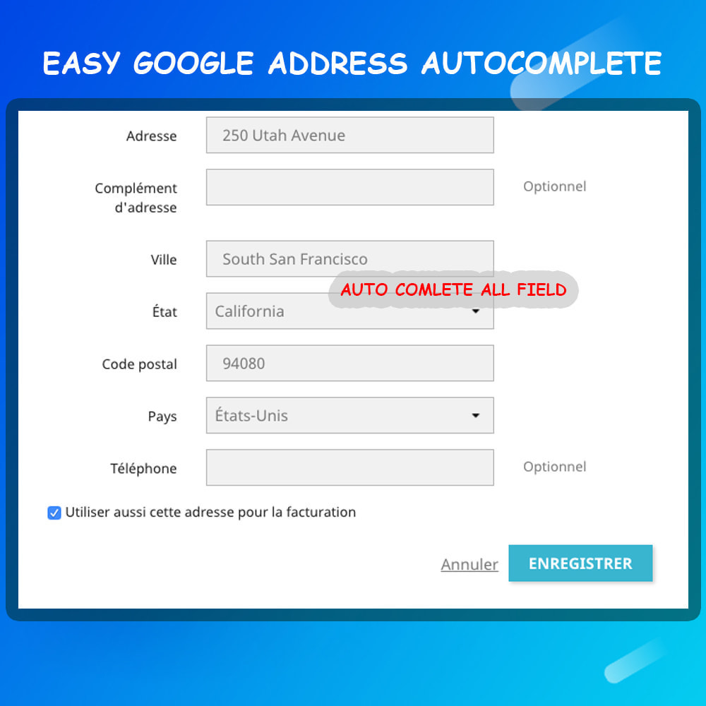 Google Address Autocomplete & Auto fill fields - PrestaShop Addons Google Address Autocomplete & Auto fill fields - PrestaShop Addons